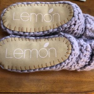 Lemon | Shoes | Lemon Handknit Womens Slippers | Poshmark